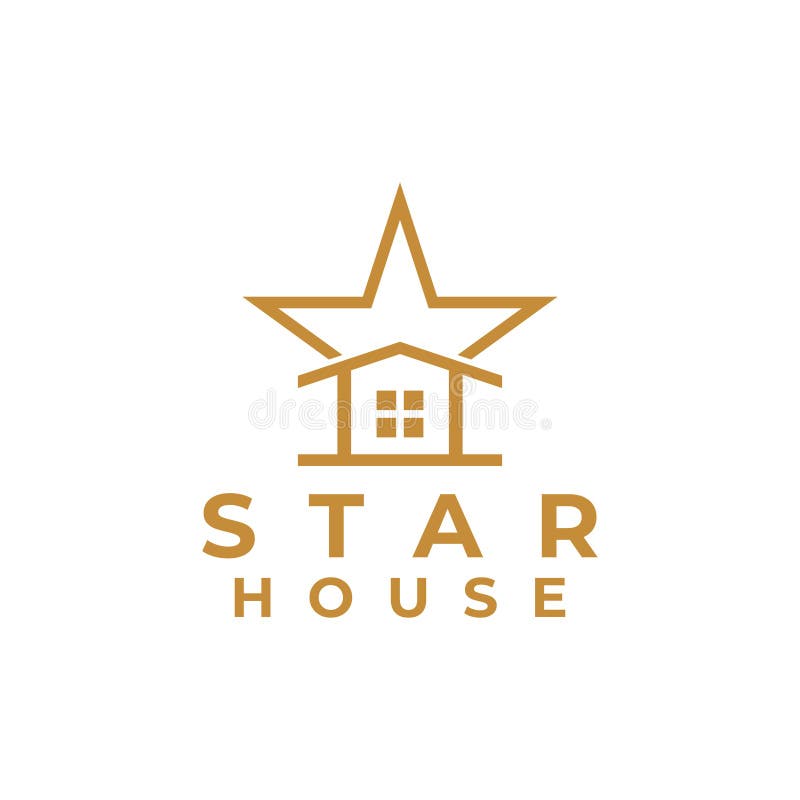 Star House Award Logo Illustration Stock Vector - Illustration of house ...
