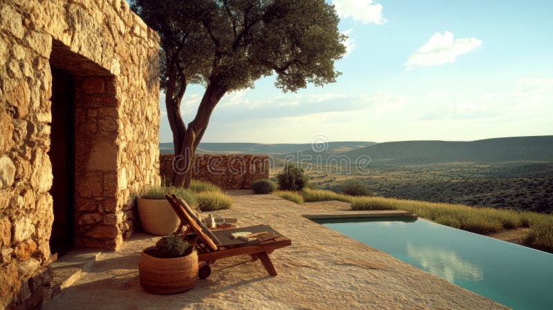 Luxury Stone Villa Featuring a Pool and Breathtaking Countryside Views ...