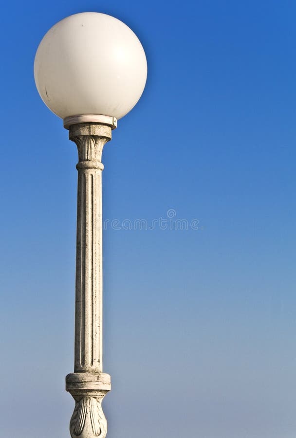 Luxury street light post stock image. Image of lantern - 7628411