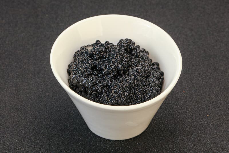 Luxury Strugeon Fish Black Caviar Stock Image - Image of food, black ...