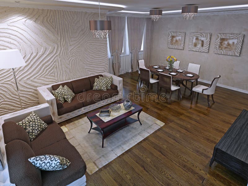 Luxury Studio Apartments in Modern Design Stock Photo - Image of ...