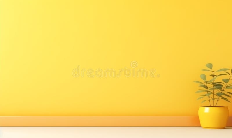Abstract Yellow Studio Background for Product Presentation with Copy ...