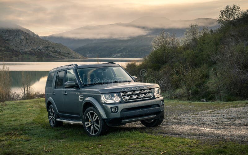 Luxury 4x4 SUV by the Lake at Sunrise Editorial Image - Image of lake ...
