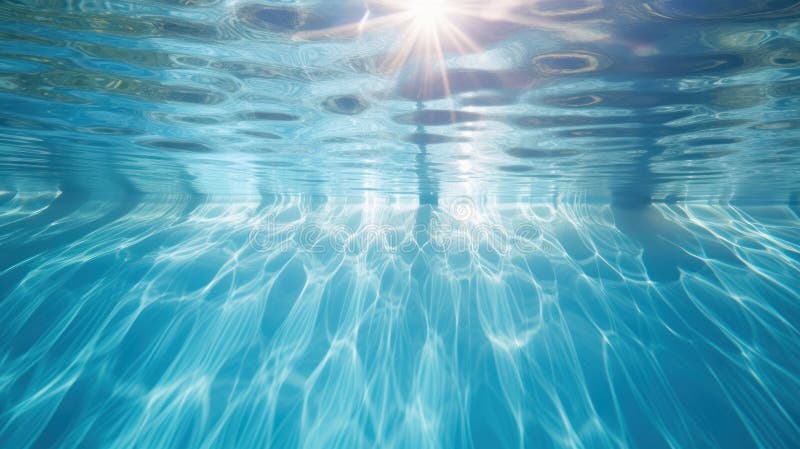 Luxury Swimming Pool on White Background. Stock Image - Image of ...