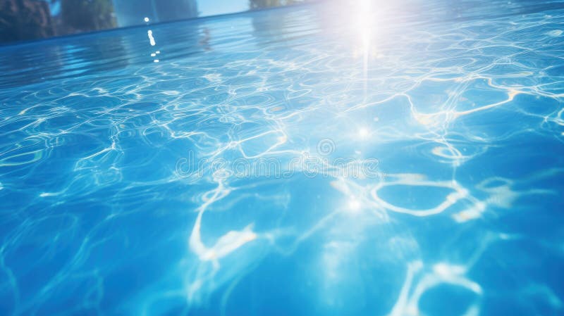 Luxury Swimming Pool on White Background. Stock Illustration ...