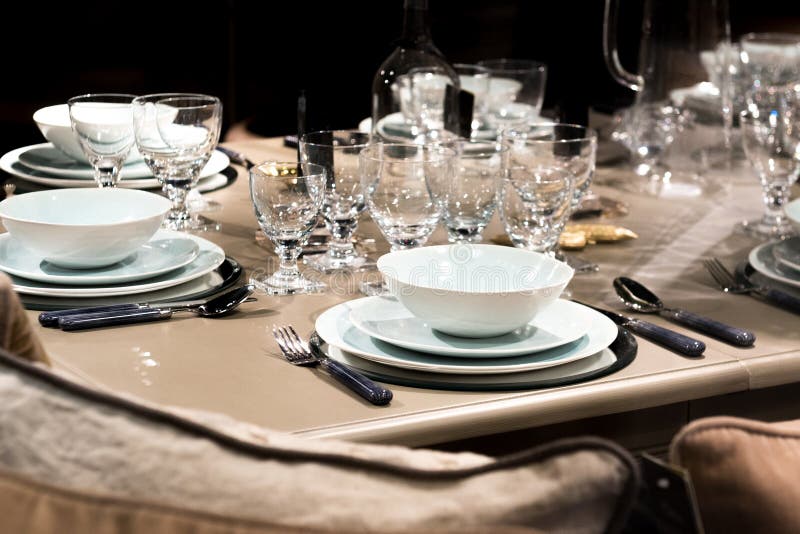 Luxury Table Setting stock image. Image of formal, copy - 72048377