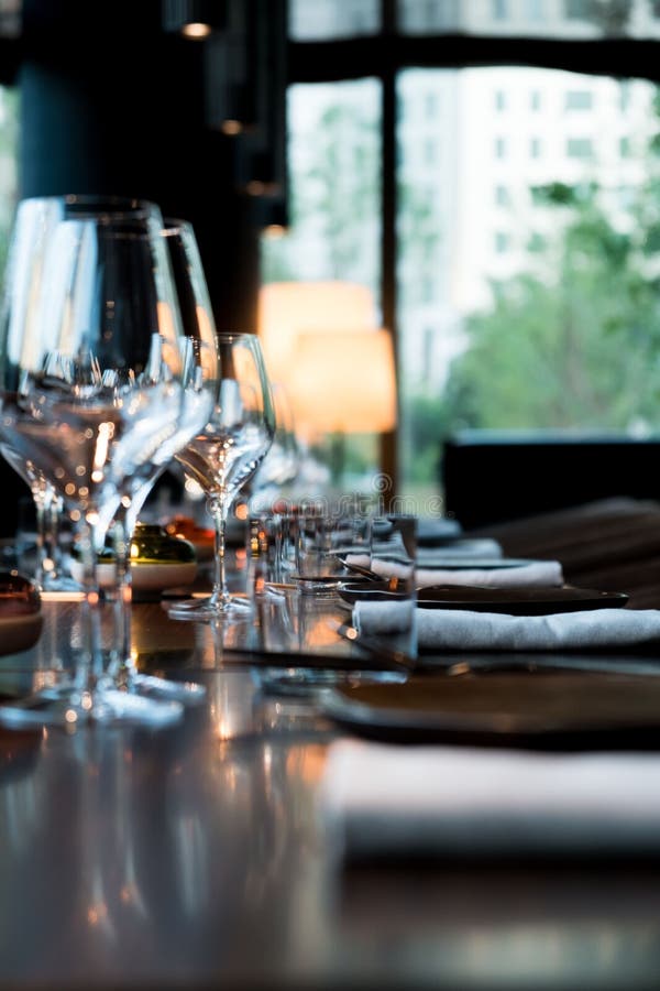 Luxury Tableware Restaurant High Class Gastronomy Detail Scene Stock ...