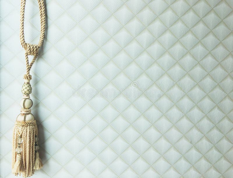 Luxury Tassels for Beautiful Curtain Stock Photo - Image of home ...