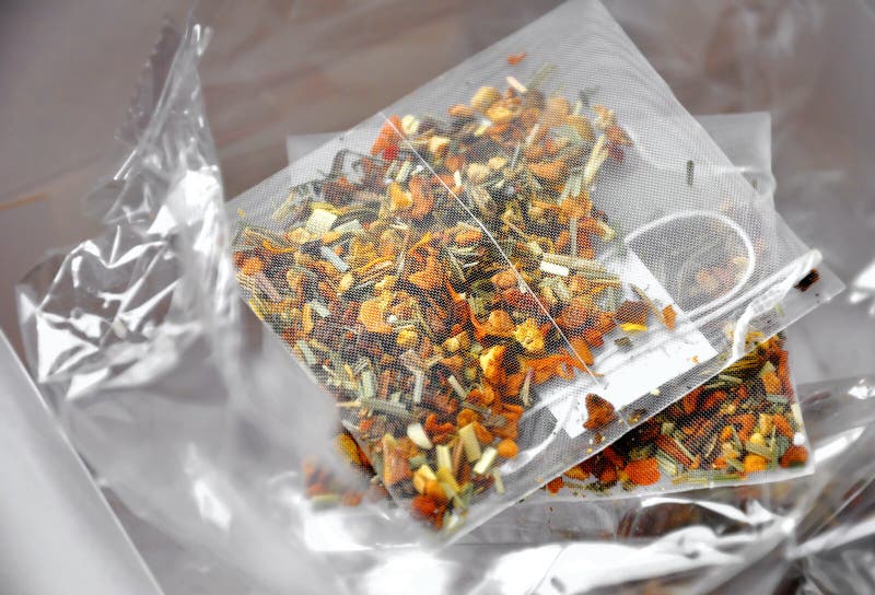 Luxury tea bags stock photo. Image of label, green, closeup - 37236142