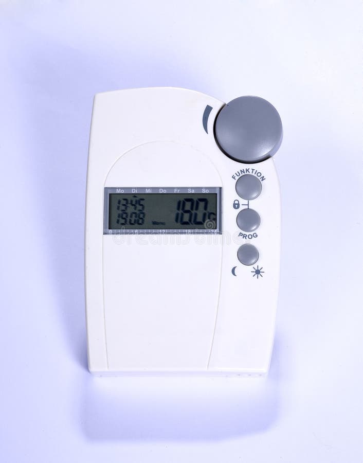 Luxury Temperature Remote Control in White for Radiator Valve Stock ...