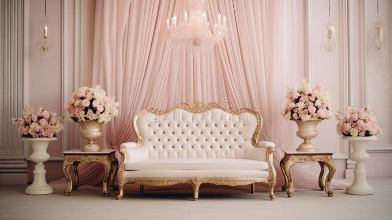 Luxury Touch in Glamorous Beauty Backdrop Stock Illustration ...