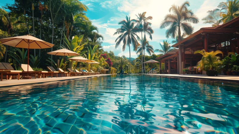 Luxury Travel Lifestyle in Exotic Destinations Stock Illustration ...