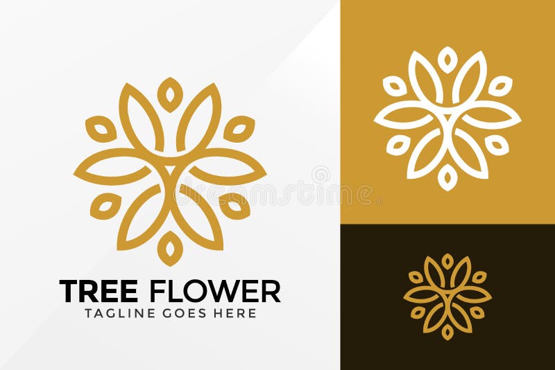 Luxury Tree Flower Logo Design, Brand Identity Logos Designs Vector ...