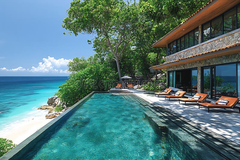 Luxury Vacation Home with Infinity Pool Overlooking Stunning Tropical ...