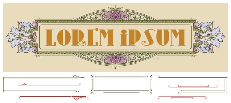 Luxury Vector Frame in Ancient Style for Flyer, Invitations or Greeting ...