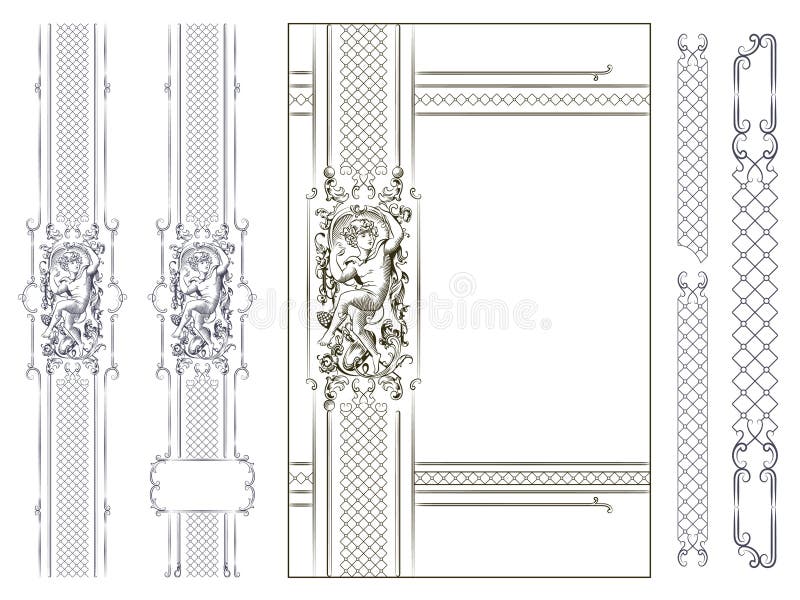 Luxury Vector Frame with Border in Rococo Style Stock Vector ...