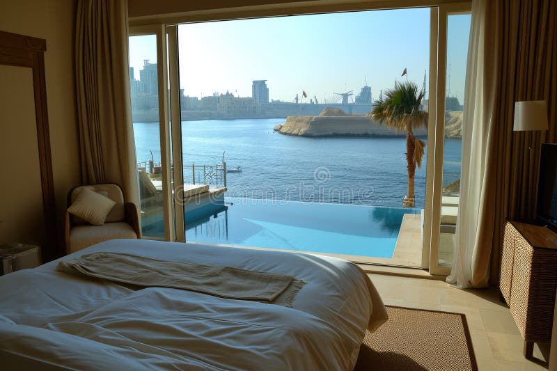 Luxury View from Hotel. Travel Concept Stock Photo - Image of relax ...