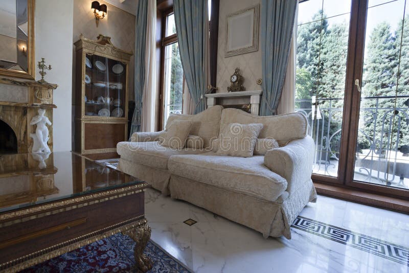 Luxury villa interior stock image. Image of design, mansion - 45370495