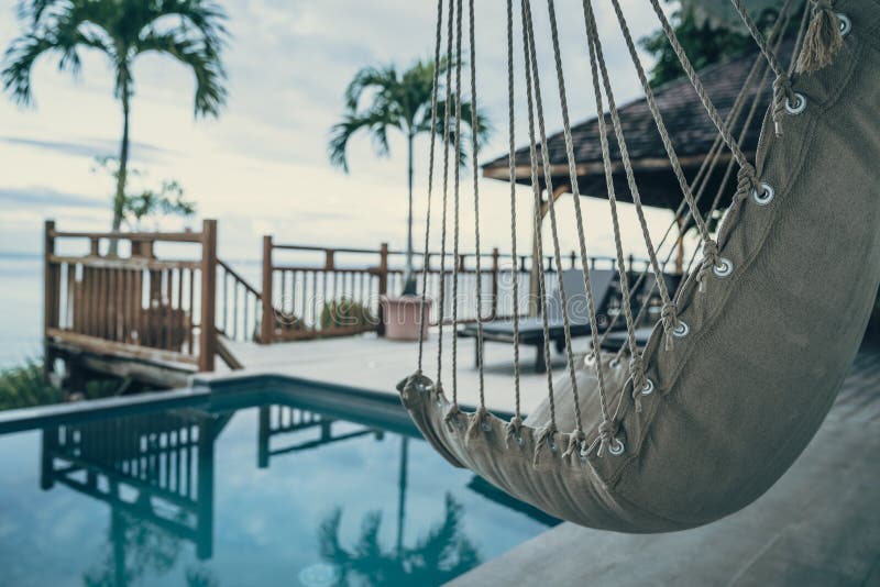 Luxury Villa with Terrace and Infinity Pool with Ocean Views Stock ...