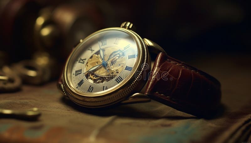 Luxury Watch, Elegance in Design, Success on Wrist Generated by AI ...