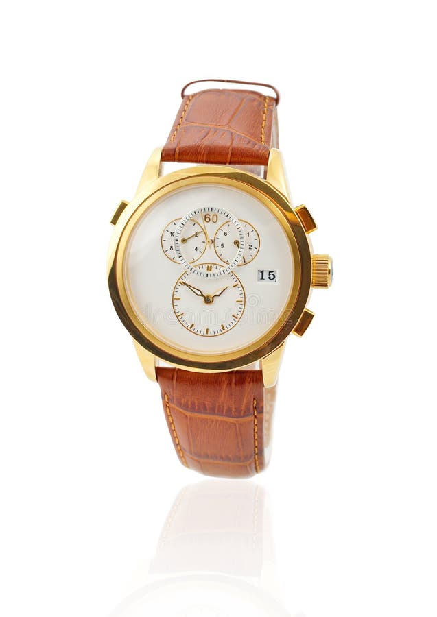 Luxury Watch Isolated on White Background Stock Photo - Image of faces ...