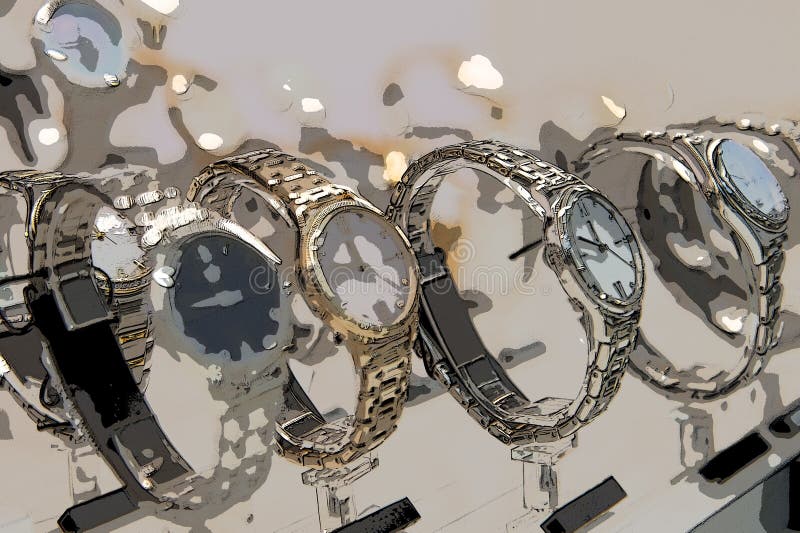 Luxury watches stock photo. Image of present, mall, closeup - 237287916
