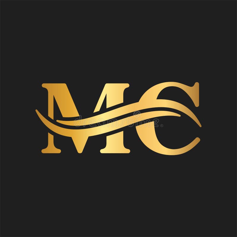 Monogram Logo Letter MC Minimal Logos Design Stock Vector ...