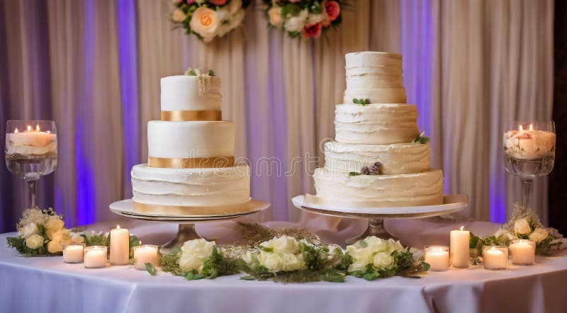 Luxury Wedding Cake, Wedding Designed Cake, Wedding Cake on the Table ...