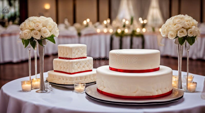 Luxury Wedding Cake, Wedding Designed Cake, Wedding Cake on the Table ...
