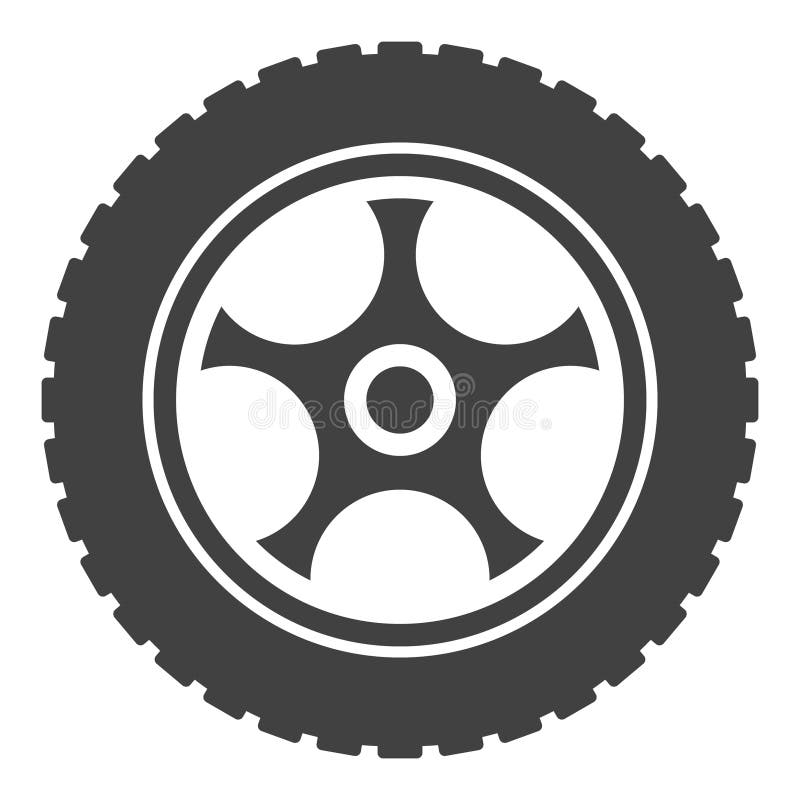 Luxury Wheel Vector Icon - Car Tire and Rim Vector Element Stock Vector ...