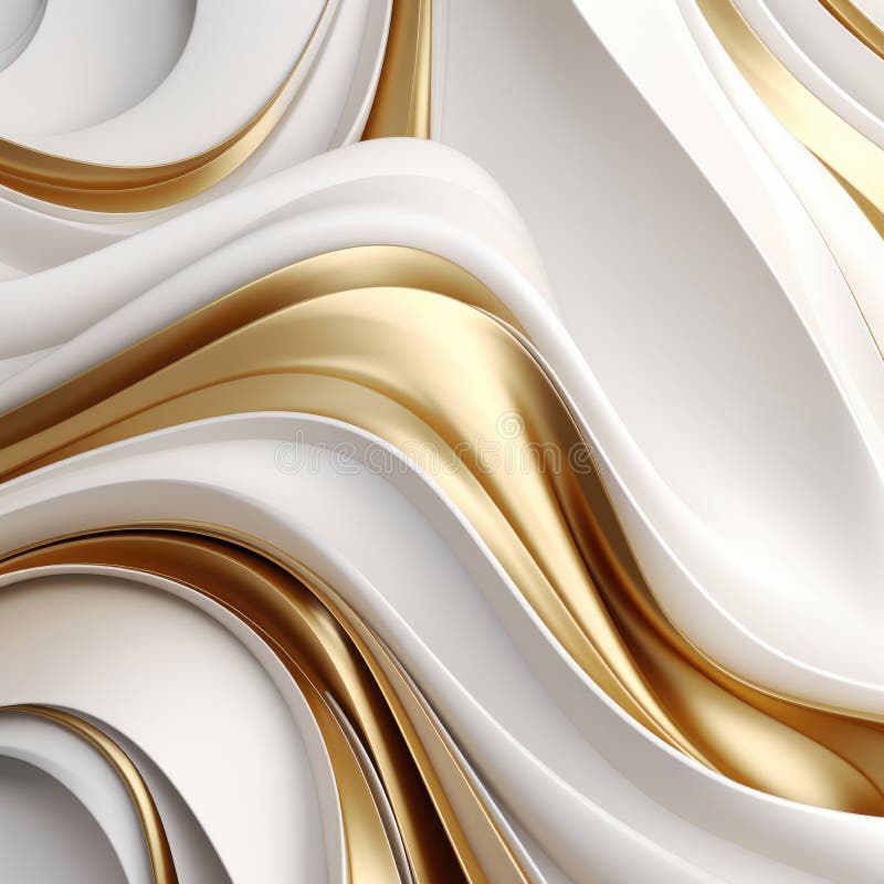 Luxury White Background with Golden Element Stock Illustration ...