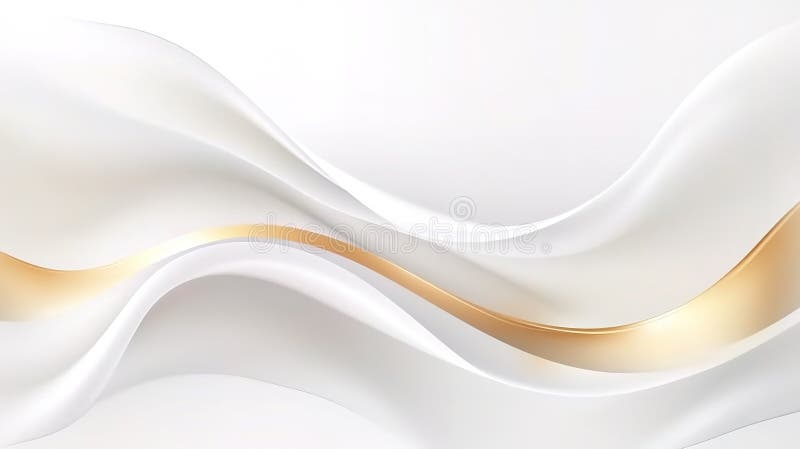 Luxury White Background with Golden Line Element Stock Illustration ...