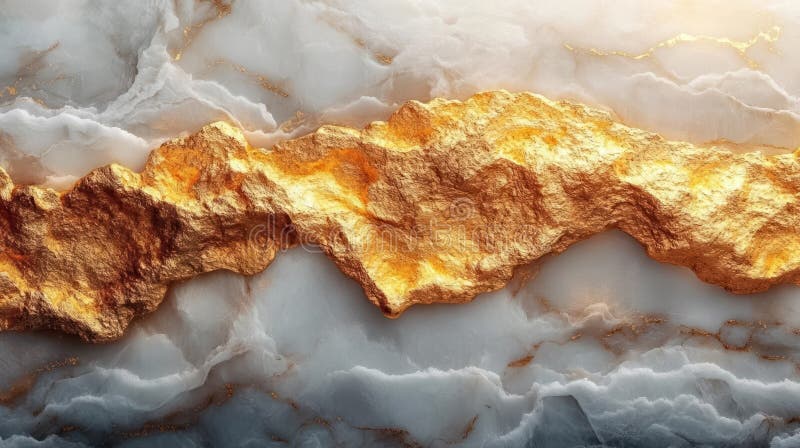 Luxury White and Metallic Gold Marble Background Stock Illustration ...