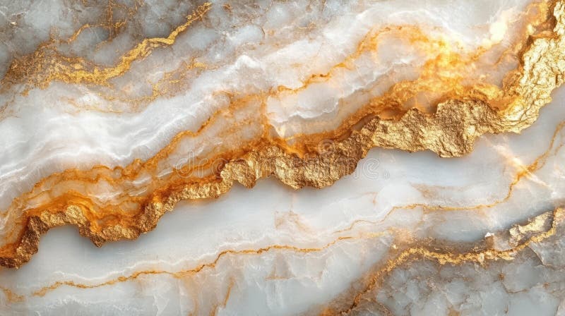 Luxury White and Metallic Gold Marble Background Stock Illustration ...