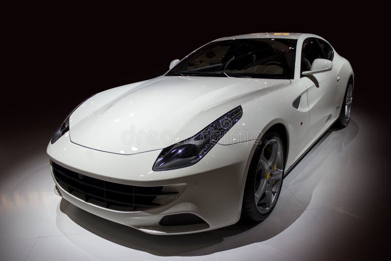 Luxury white sport car stock image. Image of modern, attractive - 31379305