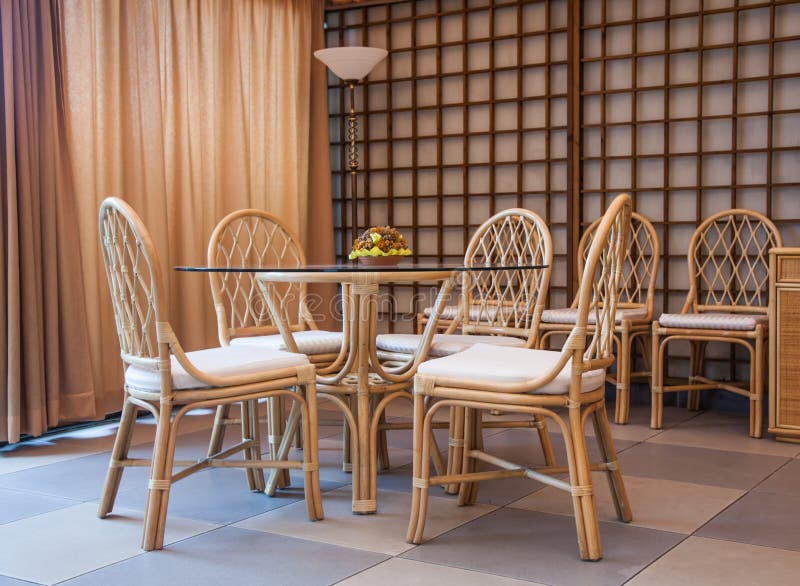 Luxury Wicker Interior stock photo. Image of relaxation - 26408114