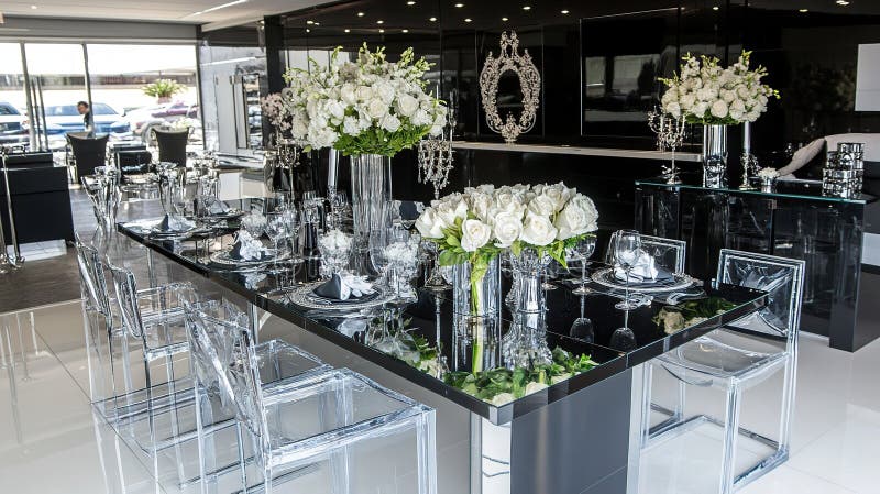 Yacht Interior Dining Tableware Flowers Stock Photos - Free & Royalty-Free Stock Photos from ...