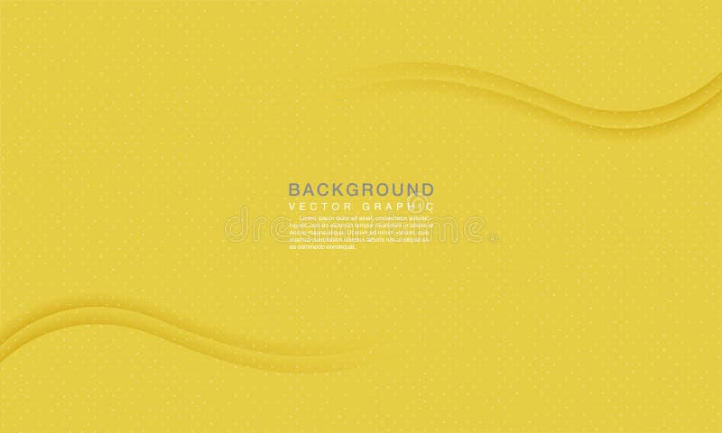 Modern Abstract Yellow Wave Background Concept with Dots Decoration ...