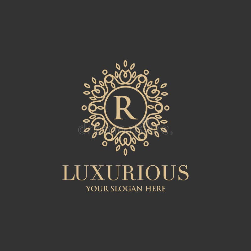 Luxus-Logo Vectors stock abbildung. Illustration von kalligraphisch ...