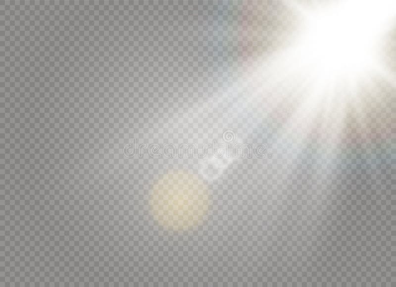 Luz Blanca De La Luz Del Sol Ilustración del Vector - Ilustración de ...
