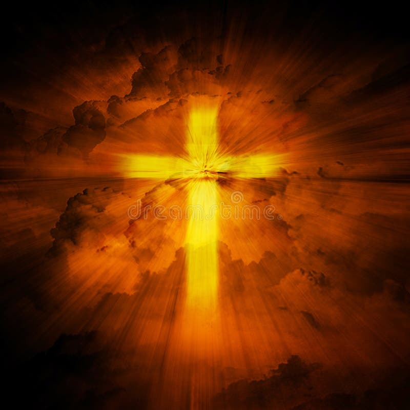 Luz de la cruz foto de archivo. Imagen de color, viejo - 53685808