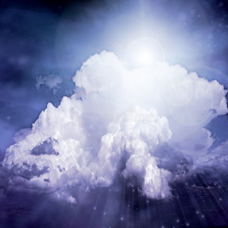 Fundo Angélico Divino Místico Com Raios De Luz Divinos Foto de Stock ...