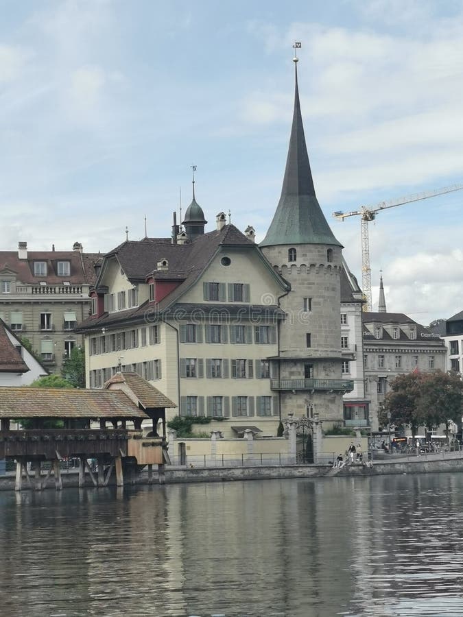 Luzern switzerland city stock image. Image of tourism - 183469565