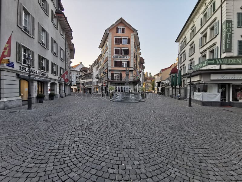 Luzern switzerland city editorial stock image. Image of downtown ...