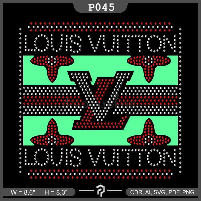 Lv DESIGN. Lv Rhinestones Pattern Design Editorial Photography ...