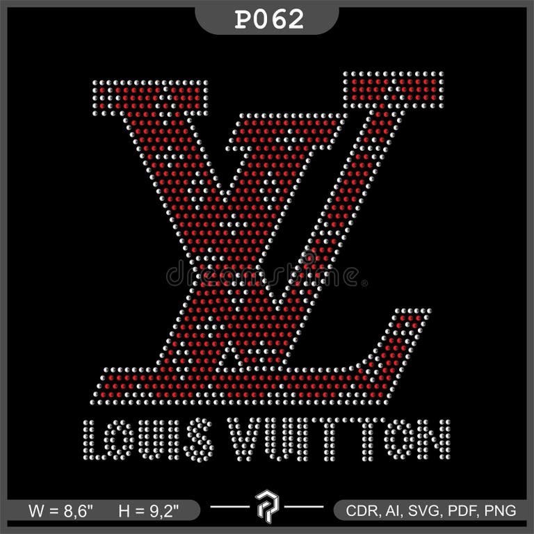 Louis Vuitton. LV Rhinestones Pattern Editorial Photography ...