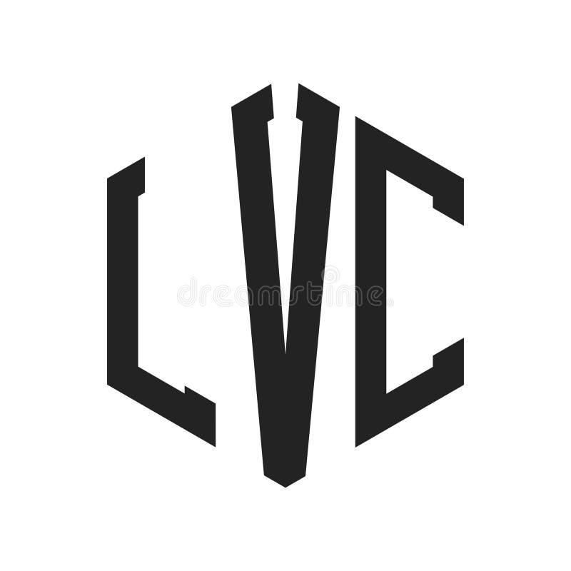 LVC Logo Design. Initial Letter LVC Monogram Logo Using Hexagon Shape ...