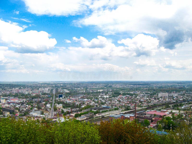 Lviv City in Ukraine Aerial View at the Centre Editorial Photo - Image ...