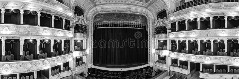 Lviv opera house interior editorial stock image. Image of center ...
