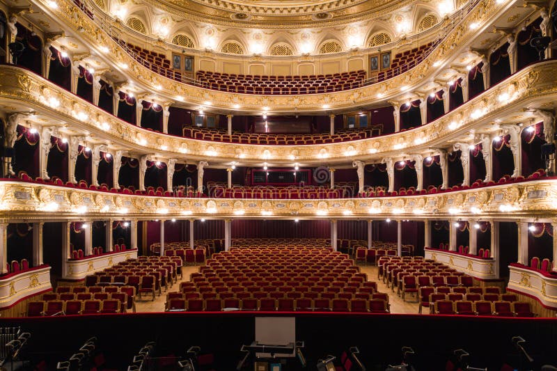 Lviv opera house interior editorial stock photo. Image of decoration ...